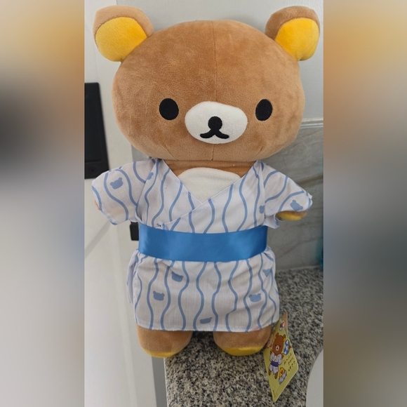 San-X | Toys | Nwt Sanx Rilakkuma Kimono Bear 5 Plush Exclusively Round ...